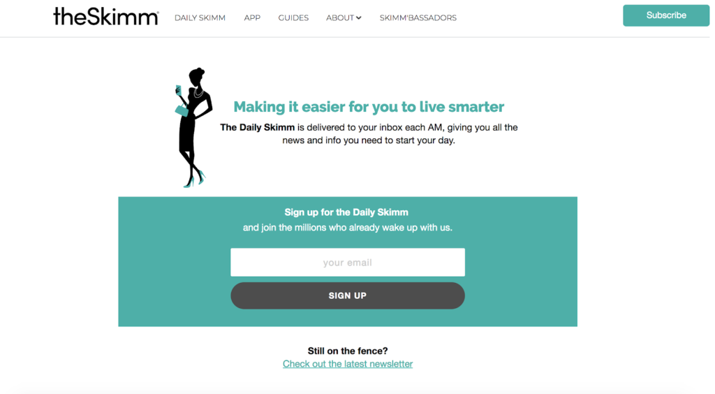 6 Examples of Email Sign Up Forms that Convert - Curatti